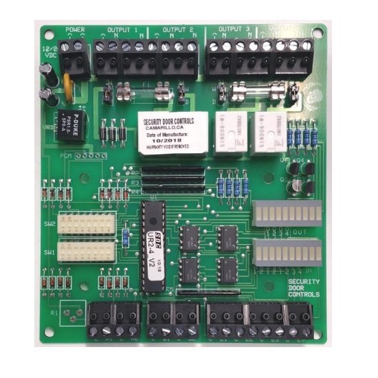 SDC, UR2-4 Universal Mantrap Interlock Controller for Two Doors, (board ...