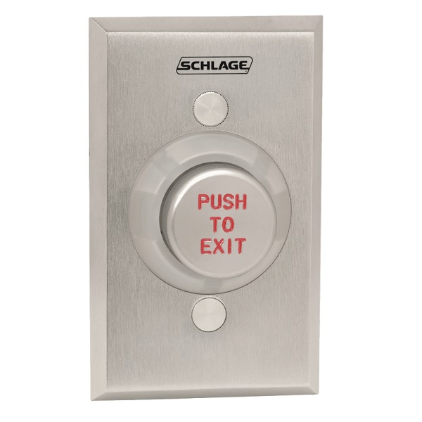 Schlage, 631AL-EX Single Gang Push to Exit Button, Heavy Duty