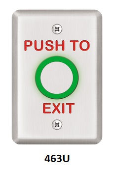 SDC 463 Vandal Resistant Stainless Steel Exit Switch: maglocks