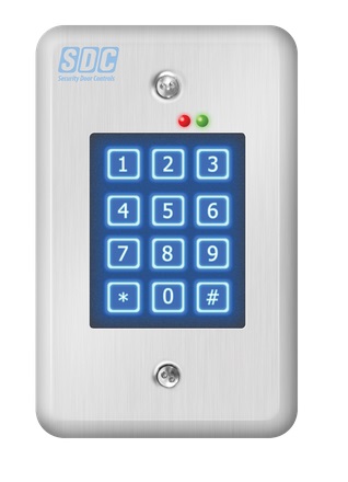 SDC 918 Series Indoor Digital Keypad, 500 Users: maglocks