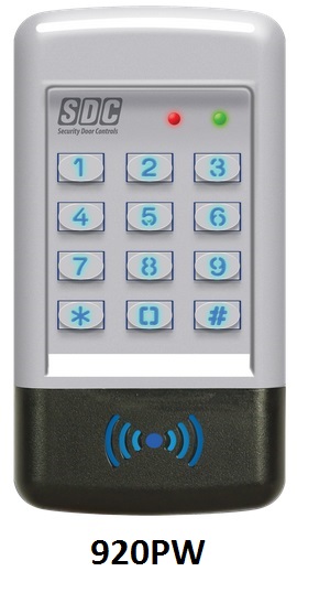 SDC 920PW Digital Keypad & HID Prox Reader, Wiegand Output