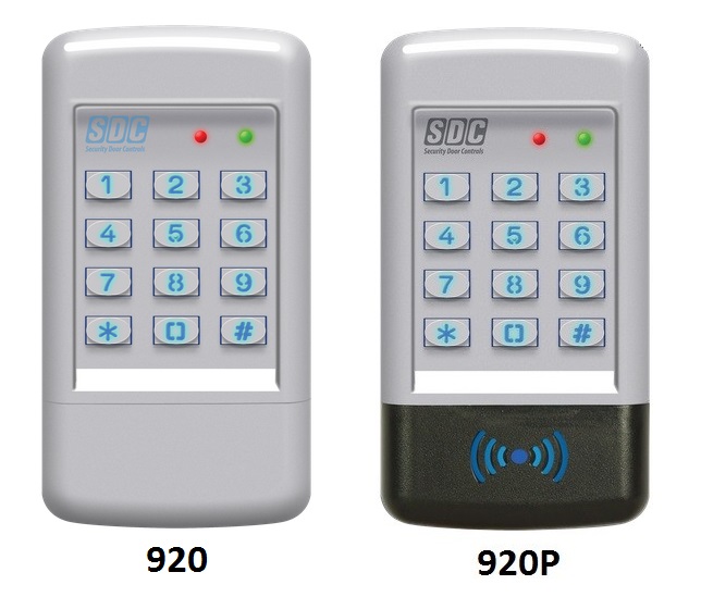 SDC 920 Digital Keypad, 500 Users (Optional Prox Reader)
