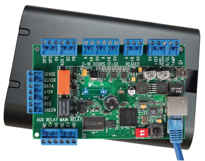 IPDCE IP Pro Controller, board plus enclosure by SDC: maglocks